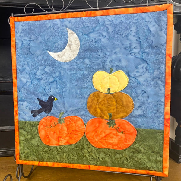 INSTRUCTIONS with Template: Calendar Quilt | BLOCK 10 October 'Pumpkin ...