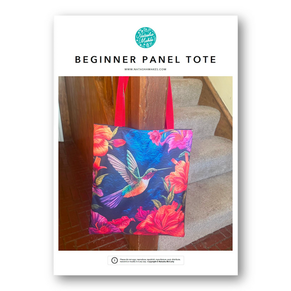 INSTRUCTIONS: Beginner Panel Tote Bag: PRINTED VERSION – Natasha Makes