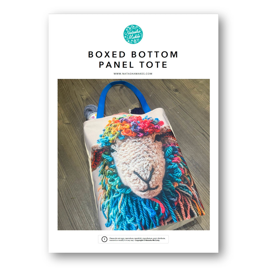 INSTRUCTIONS: Boxed Bottom Panel Tote Bag: PRINTED VERSION – Natasha Makes