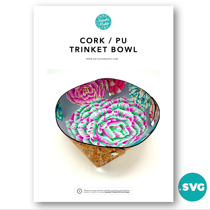 DIGITAL SVG FILE: Cork / PU Trinket Bowl: SVG CUTTING FILES ONLY ...