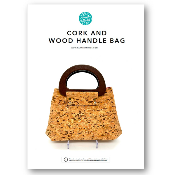 INSTRUCTIONS: Cork and Wood Handle Bag: PRINTED VERSION – Natasha Makes