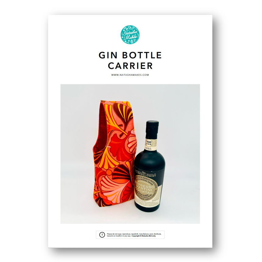 INSTRUCTIONS: Gin Bottle Holder: PRINTED VERSION – Natasha Makes
