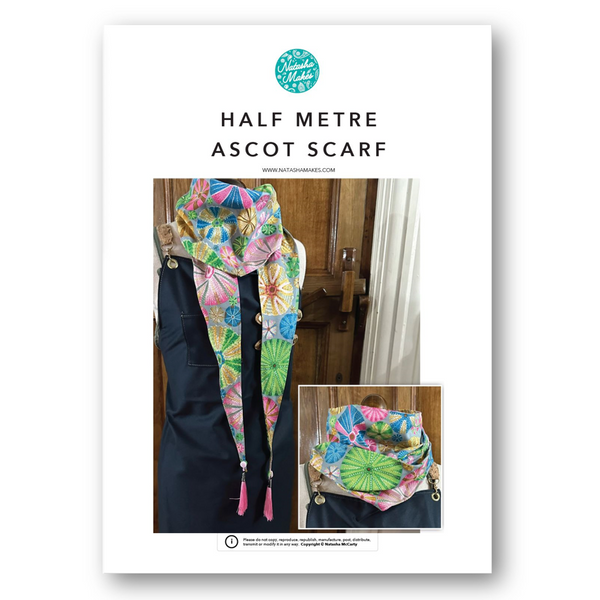 INSTRUCTIONS: ½m Ascot Scarf: PRINTED VERSION – Natasha Makes