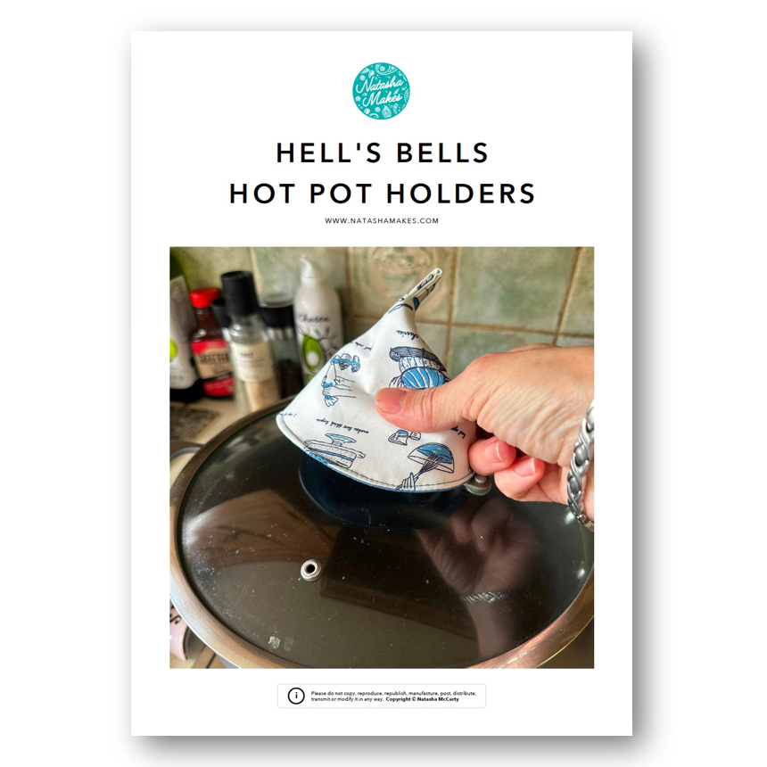 INSTRUCTIONS: Hell's Bells Hot Pot Holders: PRINTED VERSION – Natasha Makes