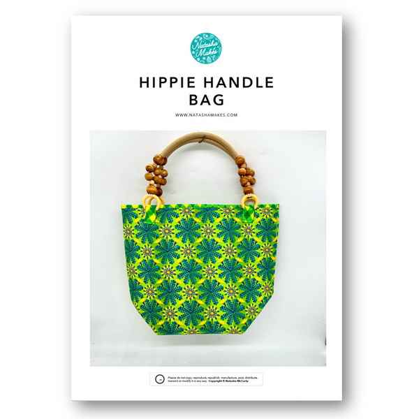 INSTRUCTIONS: Hippie Handle Bag: PRINTED VERSION – Natasha Makes