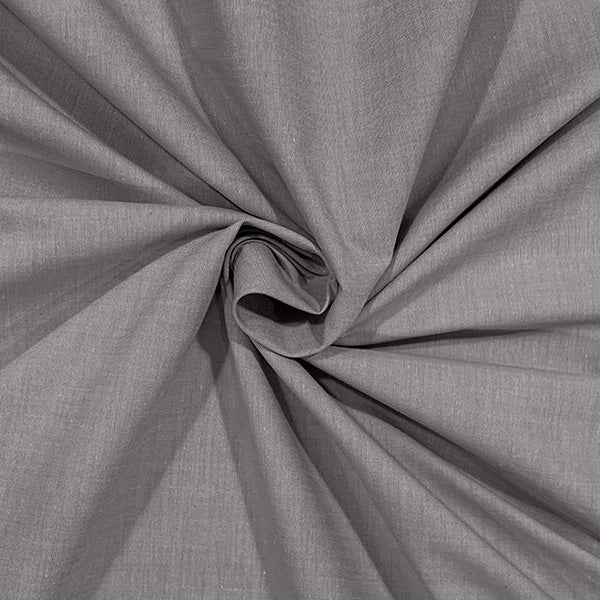 Yarn Dyed Cotton Chambray: Grey: by the 1/2m – Natasha Makes