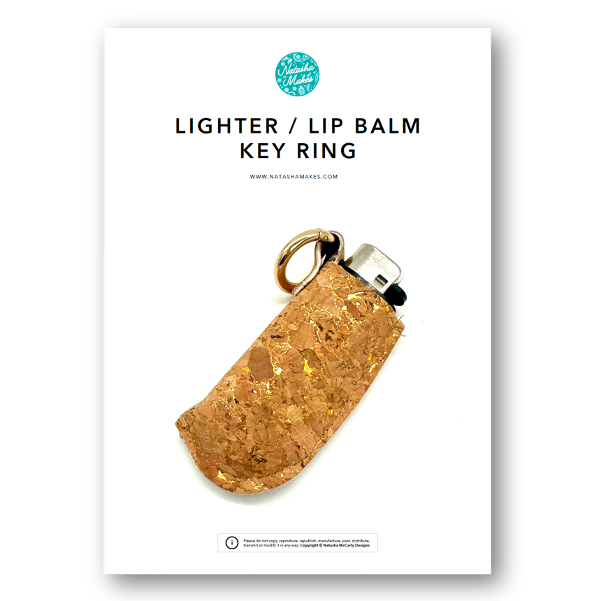 INSTRUCTIONS: Lighter / Lip Balm Key Ring: PRINTED VERSION – Natasha Makes