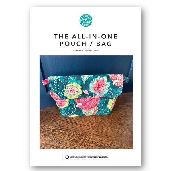 INSTRUCTIONS: The All-In-One Pouch / Bag: PRINTED VERSION – Natasha Makes