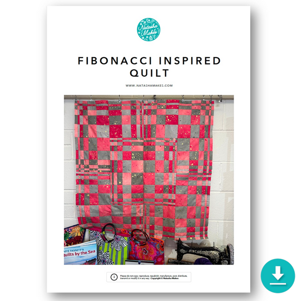 INSTRUCTIONS: 'Fibonacci Inspired' Quilt Pattern: DIGITAL DOWNLOAD ...