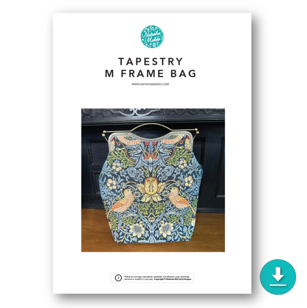 INSTRUCTIONS: Tapestry M Frame Bag: DIGITAL DOWNLOAD – Natasha Makes