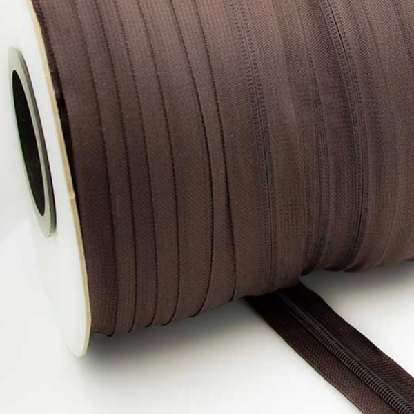 Zipper Tape BY THE METRE: Nylon, Size 5: BROWN – Natasha Makes
