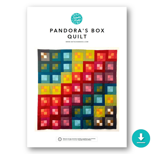 INSTRUCTIONS: Pandora's Box Quilt Pattern: DIGITAL DOWNLOAD – Natasha Makes