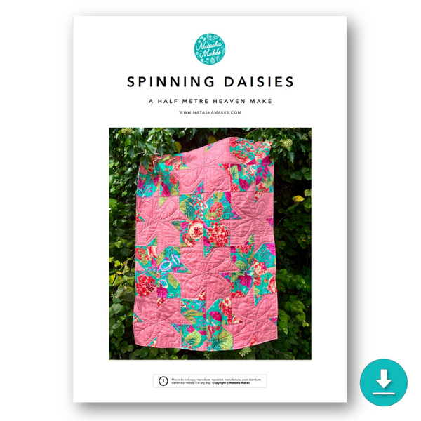 INSTRUCTIONS: Spinning Daisies Quilt Pattern: DIGITAL DOWNLOAD ...
