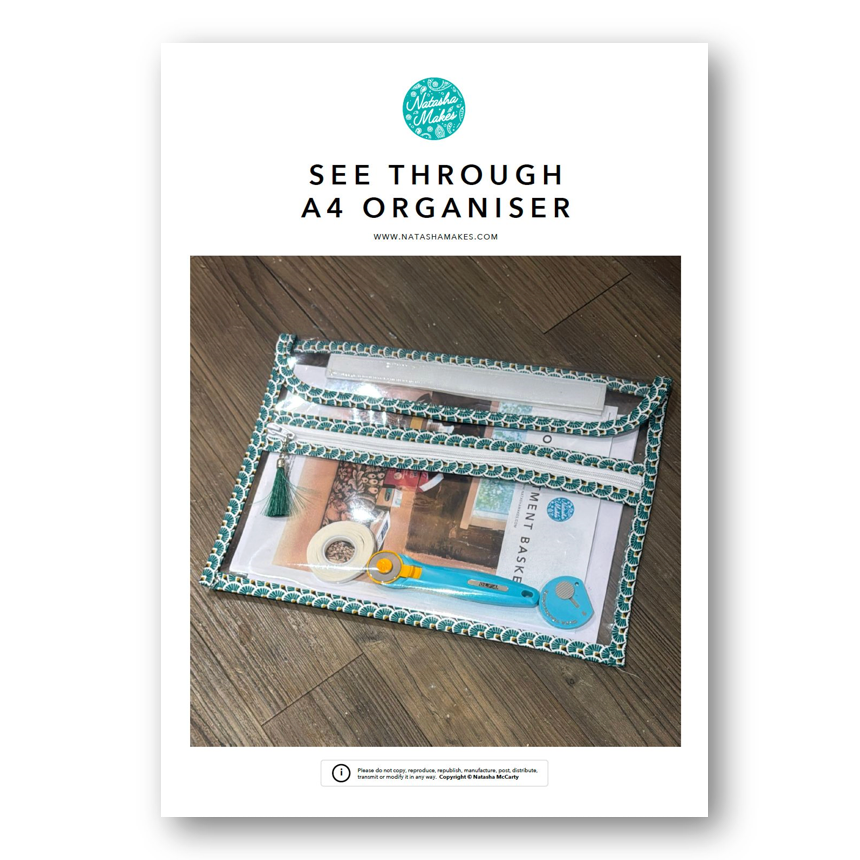 INSTRUCTIONS: See Through A4 Organiser: PRINTED VERSION – Natasha Makes
