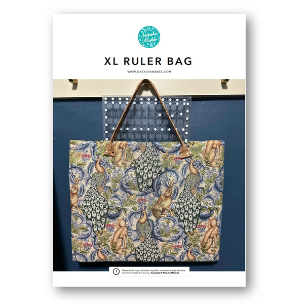 INSTRUCTIONS: The XL Ruler Bag: PRINTED VERSION – Natasha Makes