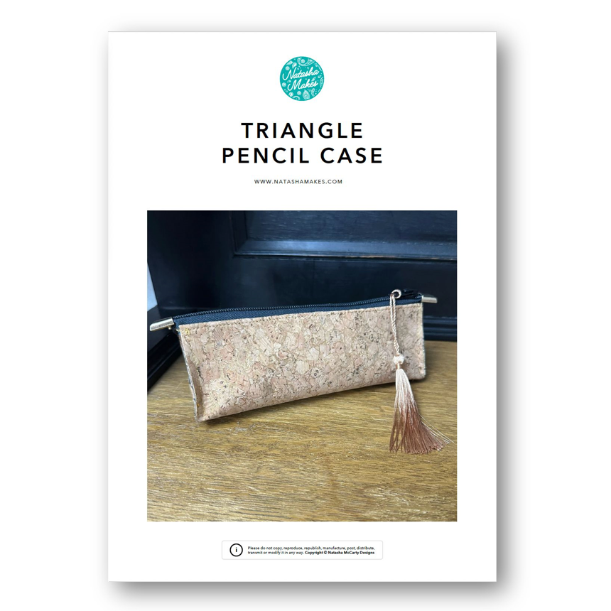 INSTRUCTIONS: Triangle Pencil Case: PRINTED VERSION – Natasha Makes
