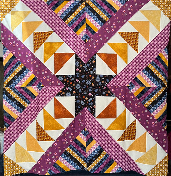 INSTRUCTIONS: Flying Star Quilt Pattern: DIGITAL DOWNLOAD – Natasha Makes