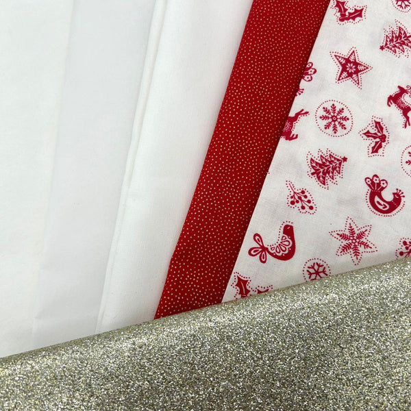 FABRIC KIT: Ribbon Tree: Makower | Scandi Red Option – Natasha Makes