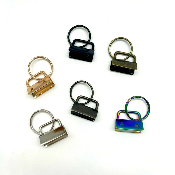 HARDWARE: Set of Six Key Fobs: 1": Assorted colours – Natasha Makes