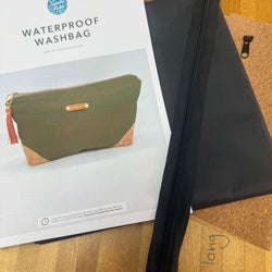 KIT with Instructions: Waterproof Washbag: Grey Waxed Cotton – Natasha ...