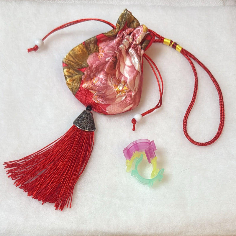 ACCESSORY: Lucky Dip TRIO of Bobbin Keepers in Tassel Pouch: Assorted ...