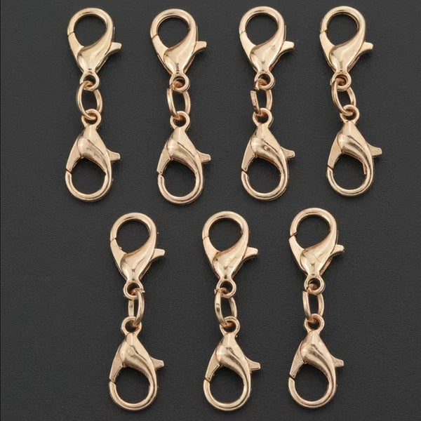HARDWARE: Alloy Double Head Lobster Clasps: 20pcs: Gold colour - Delay ...