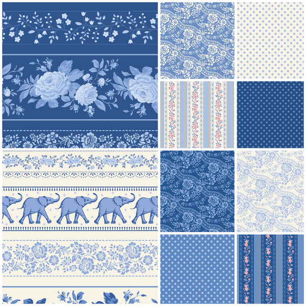 Tilda | Something Blue: TEN Fabrics CUT TO ORDER in ¼m increments: Ble ...