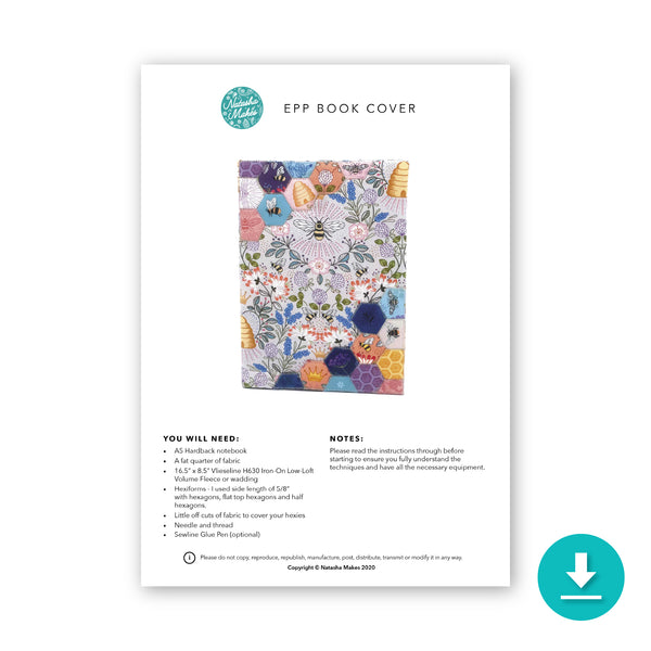 INSTRUCTIONS: EPP Book Cover: DIGITAL DOWNLOAD – Natasha Makes