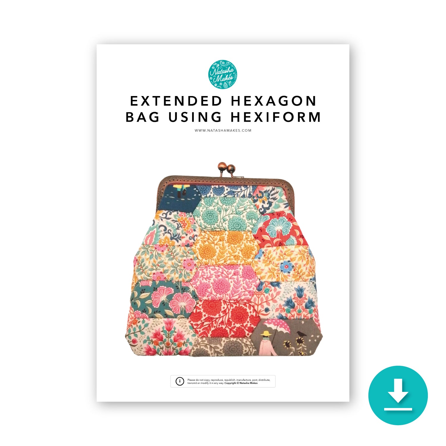 INSTRUCTIONS: Extended Hexagon Bag using Hexiform: DIGITAL DOWNLOAD ...