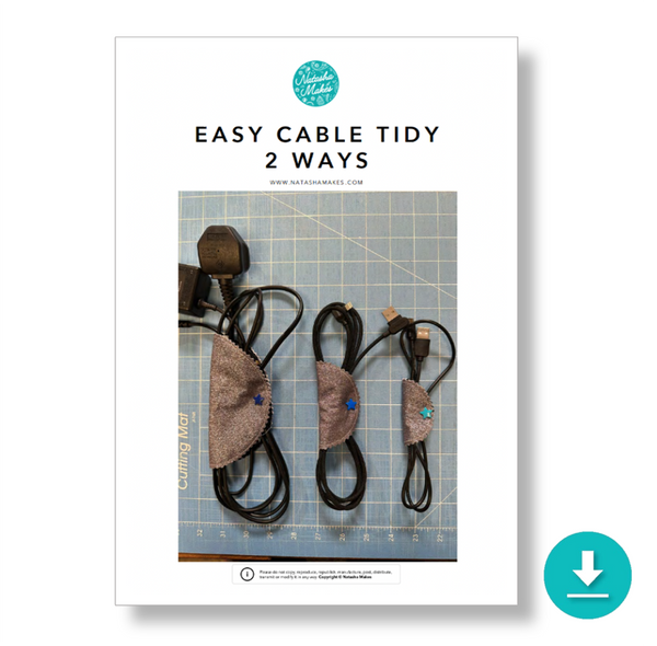 INSTRUCTIONS: Easy Cable Tidy - 2 Ways: DIGITAL DOWNLOAD – Natasha Makes