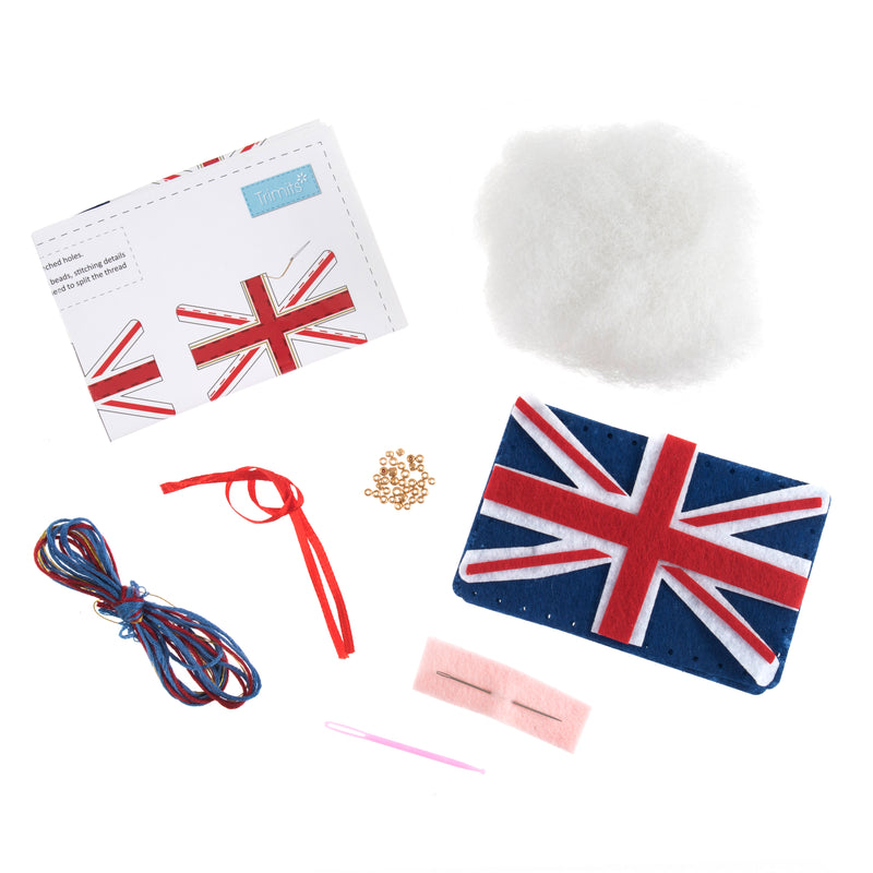 Trimits: 'Make Your Own' Felt Decoration Kit: Union Jack Flag – Natasha ...