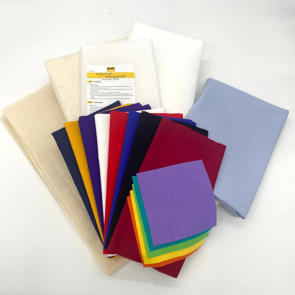 FABRIC KIT: Coronation Celebration Appliqué with #101 CLOUD (Blue) bac ...