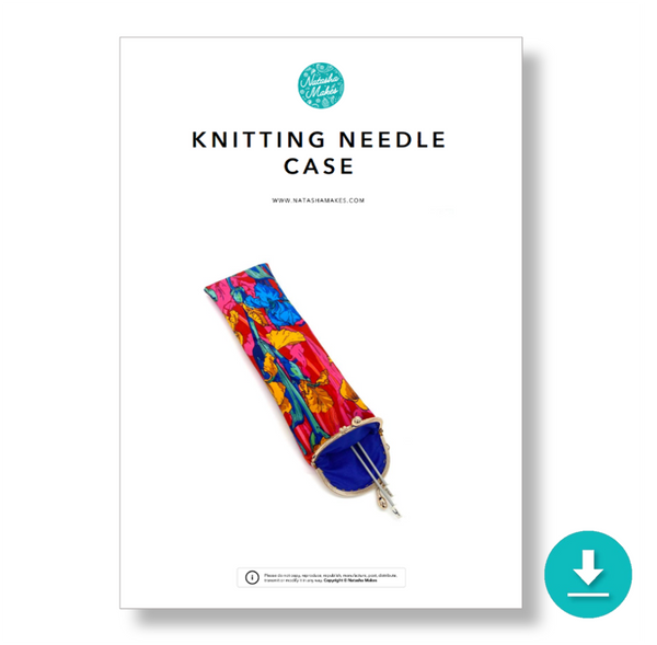INSTRUCTIONS: Knitting Needle Case: DIGITAL DOWNLOAD – Natasha Makes