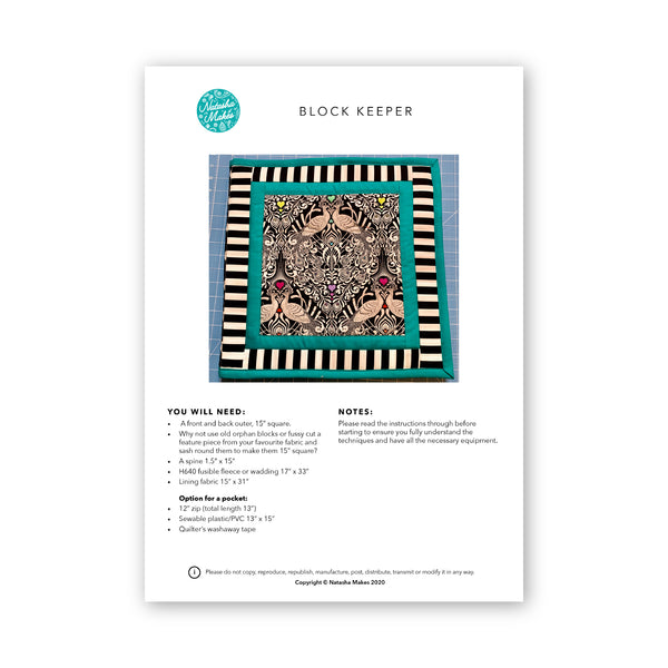 INSTRUCTIONS: Block Keeper: PRINTED VERSION – Natasha Makes