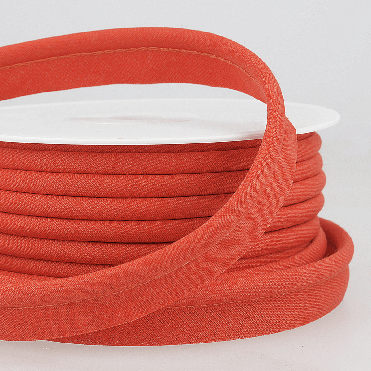Flanged Piping: Polycotton: 5mm: #46 Rust: by the 1/2m – Natasha Makes