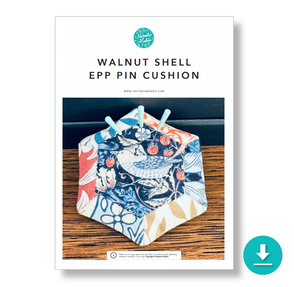 INSTRUCTIONS: Walnut Shell EPP Pin Cushion: DIGITAL DOWNLOAD – Natasha ...
