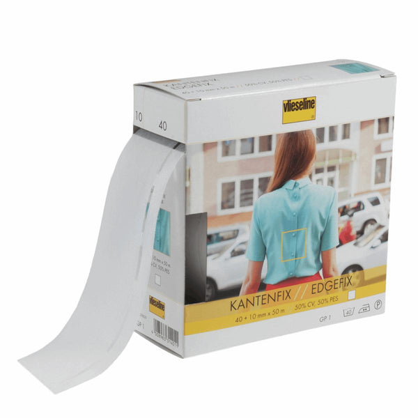 VLIESELINE Kantenfix Edgefix: Iron-On: 50mm: White: By the Metre ...