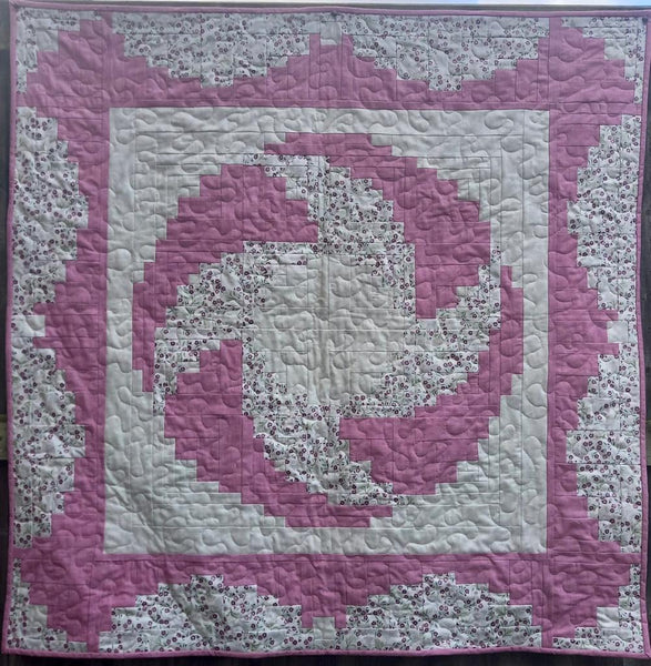 INSTRUCTIONS: Leesa Chandler 'MELBA Twisted Log Cabin Wreath' Quilt Pa ...