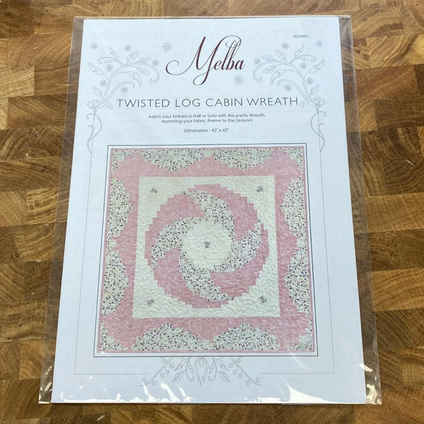 INSTRUCTIONS: Leesa Chandler 'MELBA Twisted Log Cabin Wreath' Quilt Pa ...
